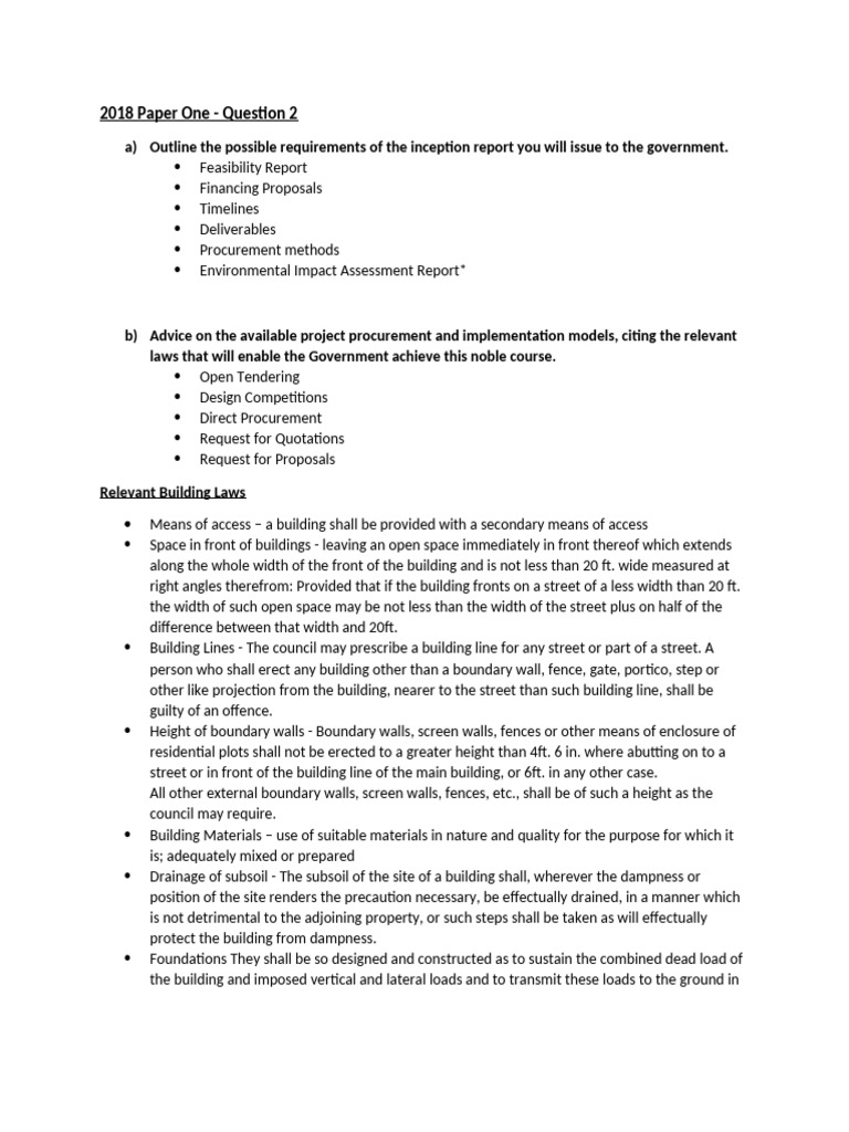 2018 Paper One - Question 2 | PDF | Stairs | Taxes