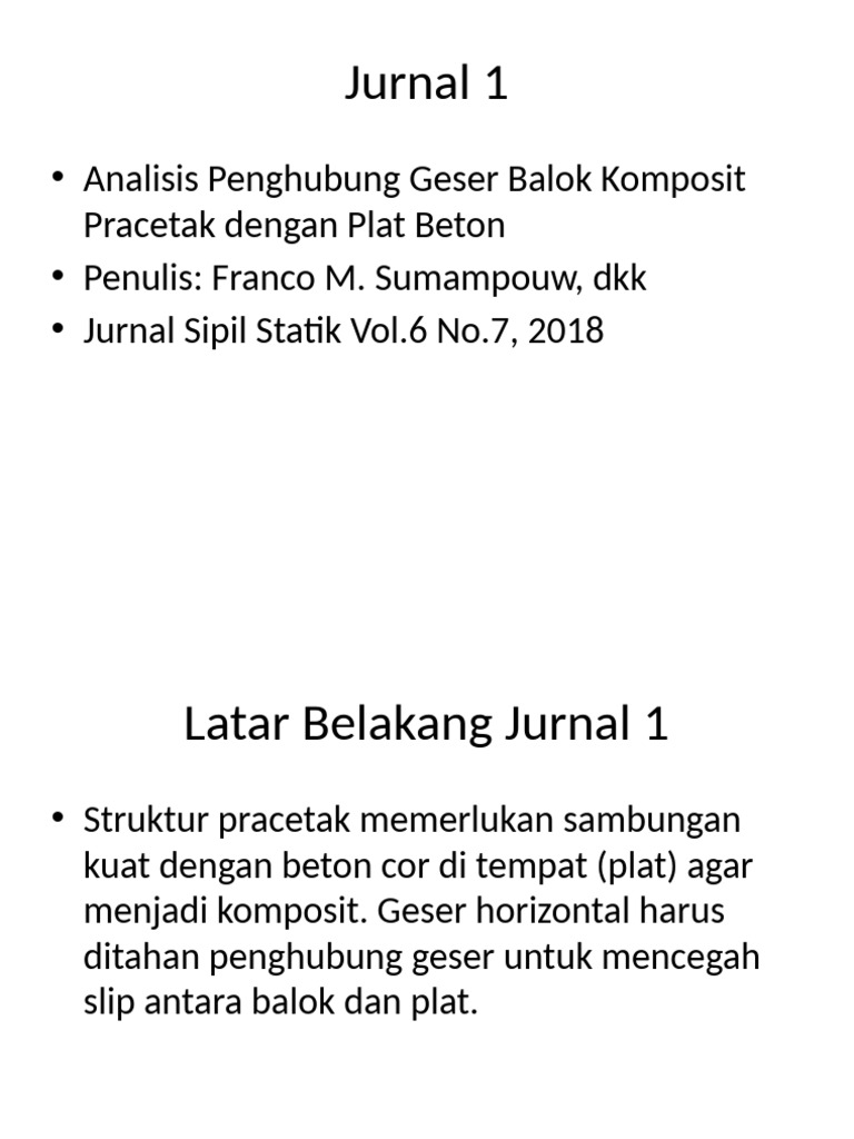 Ringkasan 3 Jurnal Shear Connector Dengan Grafik | PDF