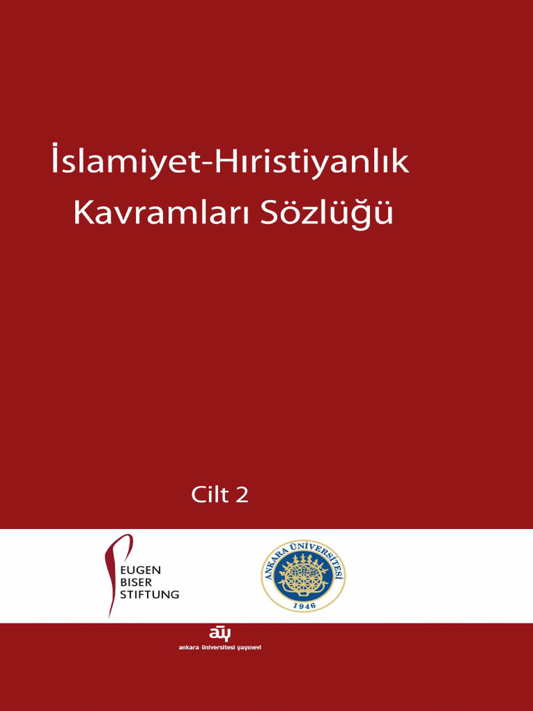İslamiyet - Hıristiyanlık Kavramları Sözlüğü Cilt 2 | PDF