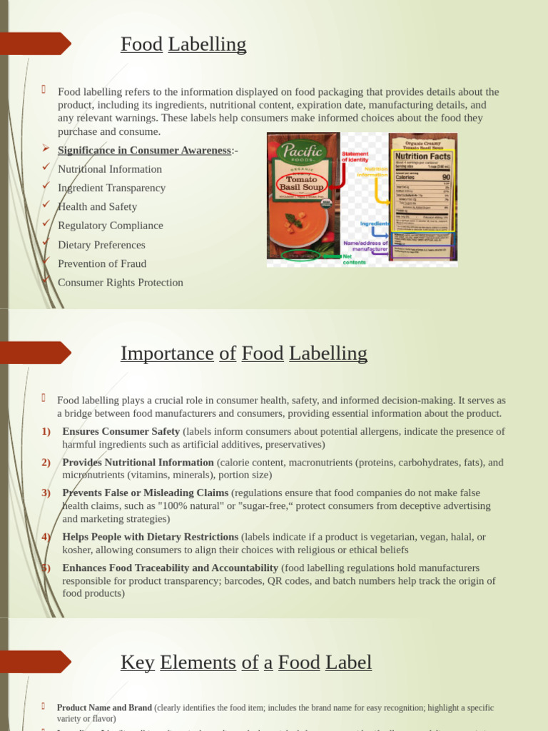 Food Labelling Food Labelling Food Labelling | PDF | Organic Farming ...