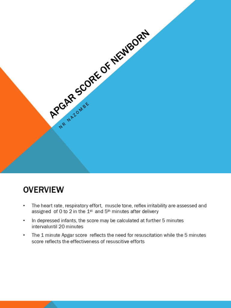 Apgar Score of Newborn | PDF