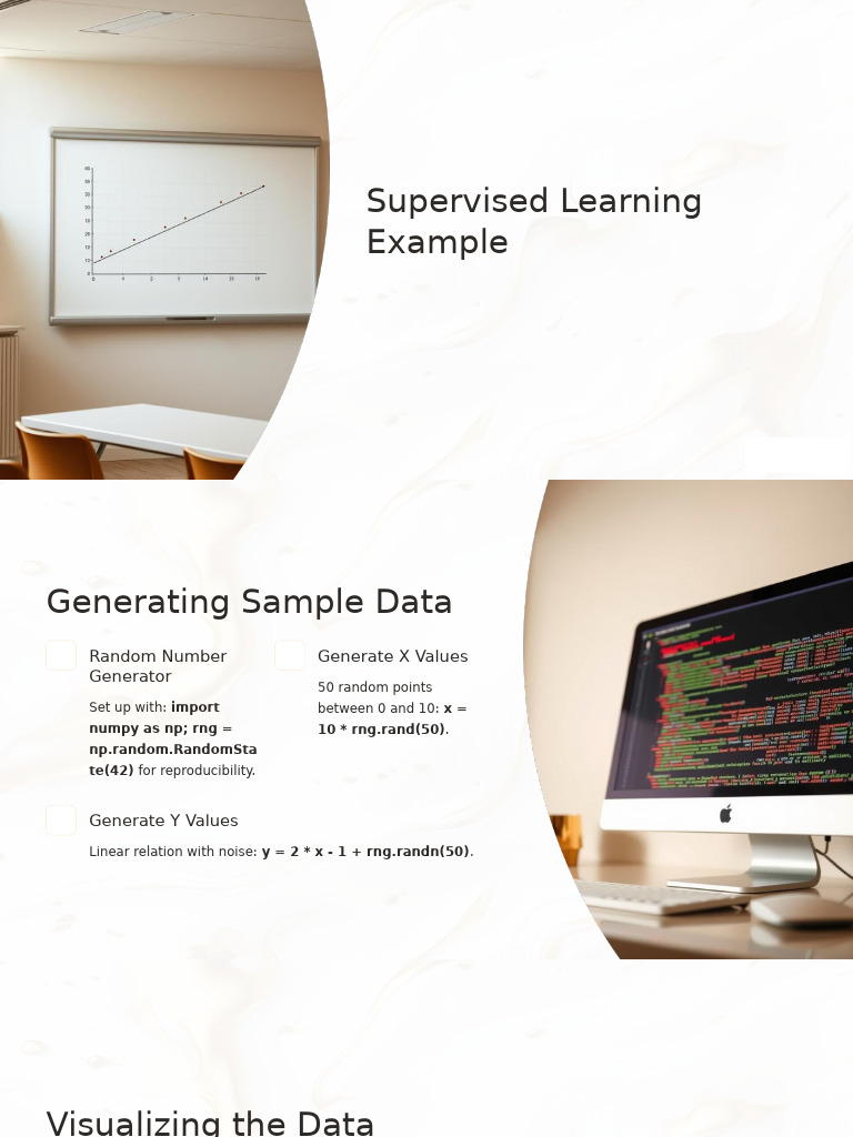 Supervised Learning Example Simple Linear Regression[1] [Read Only] | PDF | Mean Squared Error ...