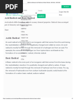 Acidic and Basic Radicals Explained | PDF | Hydroxide | Acid