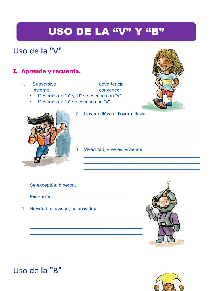 Uso de La "V" Y "B" | PDF