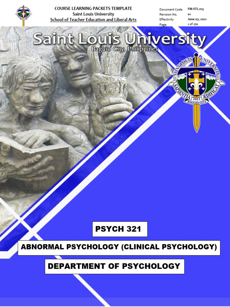 Abnormal Psych 2 | PDF | Psychotherapy | Clinical Psychology