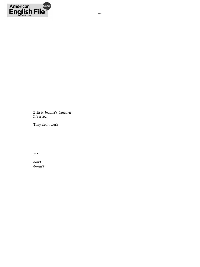 American English File Test Answer Key | PDF | English Language ...