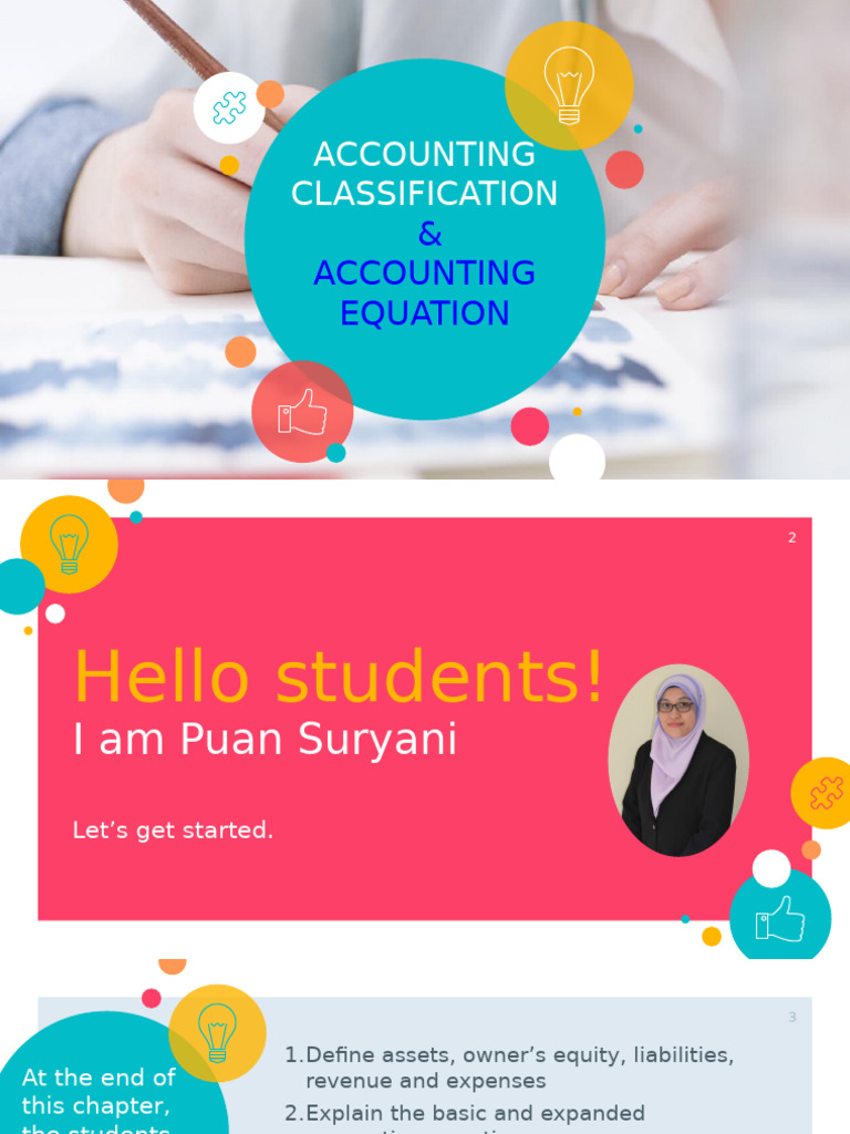 ACC117 - Chapter 3 - Accounting Equation and Classification | PDF ...