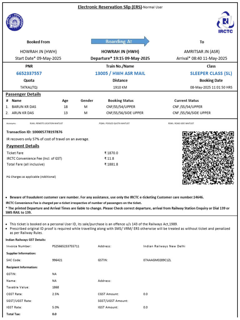 HWH ASR 13005 Tapanwb2018 | PDF | Identity Document | Payments