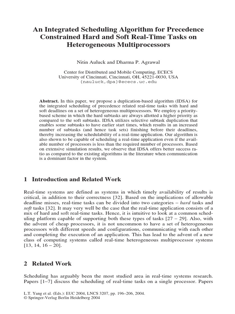 Algoritmos de Organizacion para Sistemas Hard y Soft | PDF | Real Time Computing | Applied ...