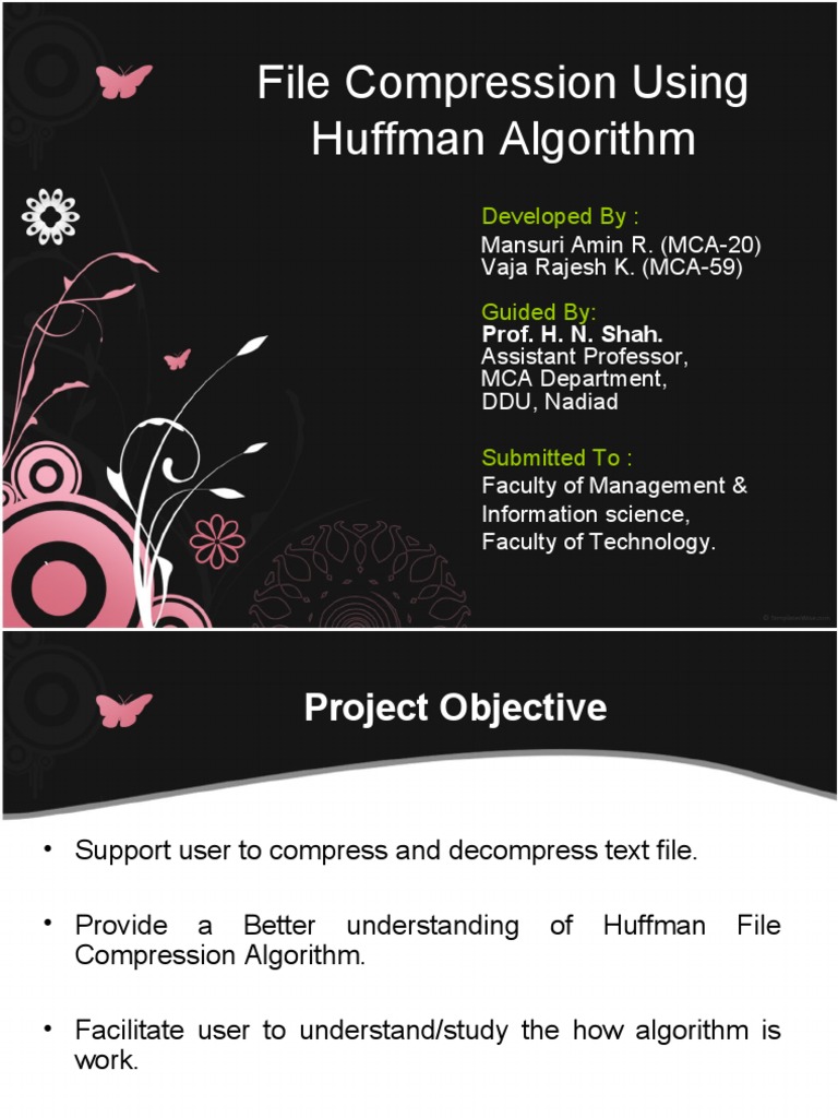 File Compression Using Huffman Algorithm - 2003 | PDF | Data Compression | Code