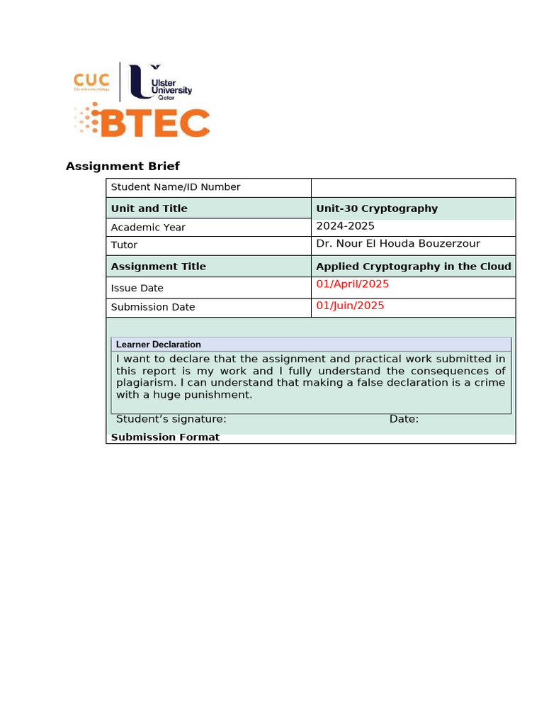 Cryptography Final Assessment Paper | PDF | Key (Cryptography) | Encryption