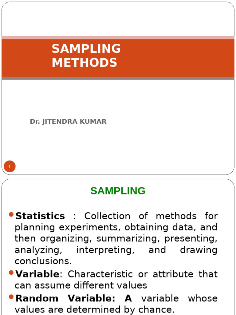 Demo Classes | PDF | Sampling (Statistics) | Statistics