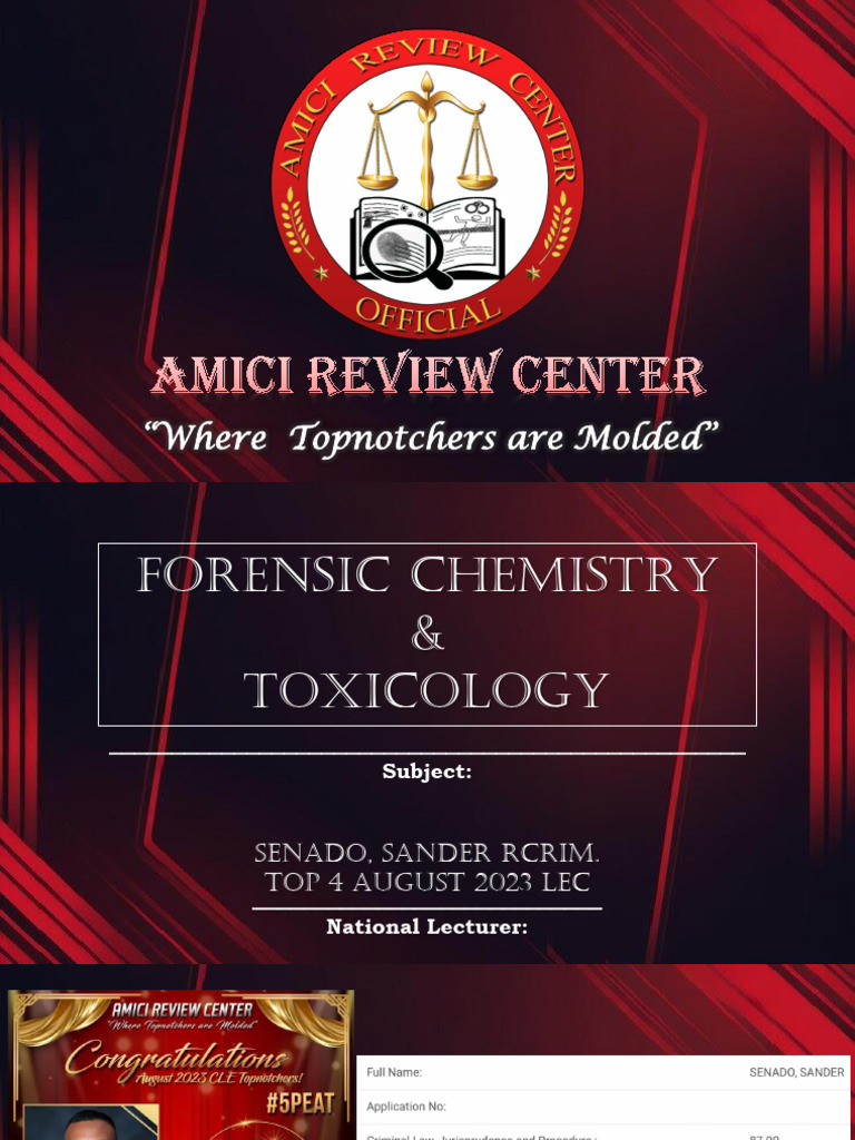 FS Chemistry&toxicology | PDF | Forensic Science | Gunpowder