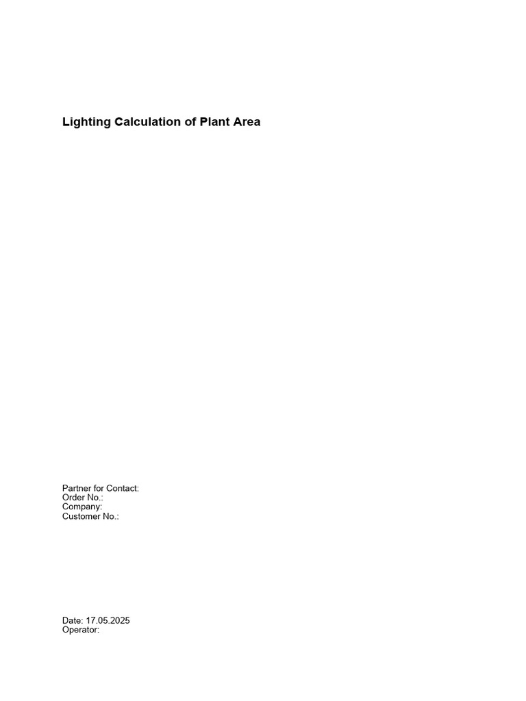 Annexure 2 P-25 Boot Contractor Overall Plot Lighting Calculation | PDF | Lighting | Contour Line