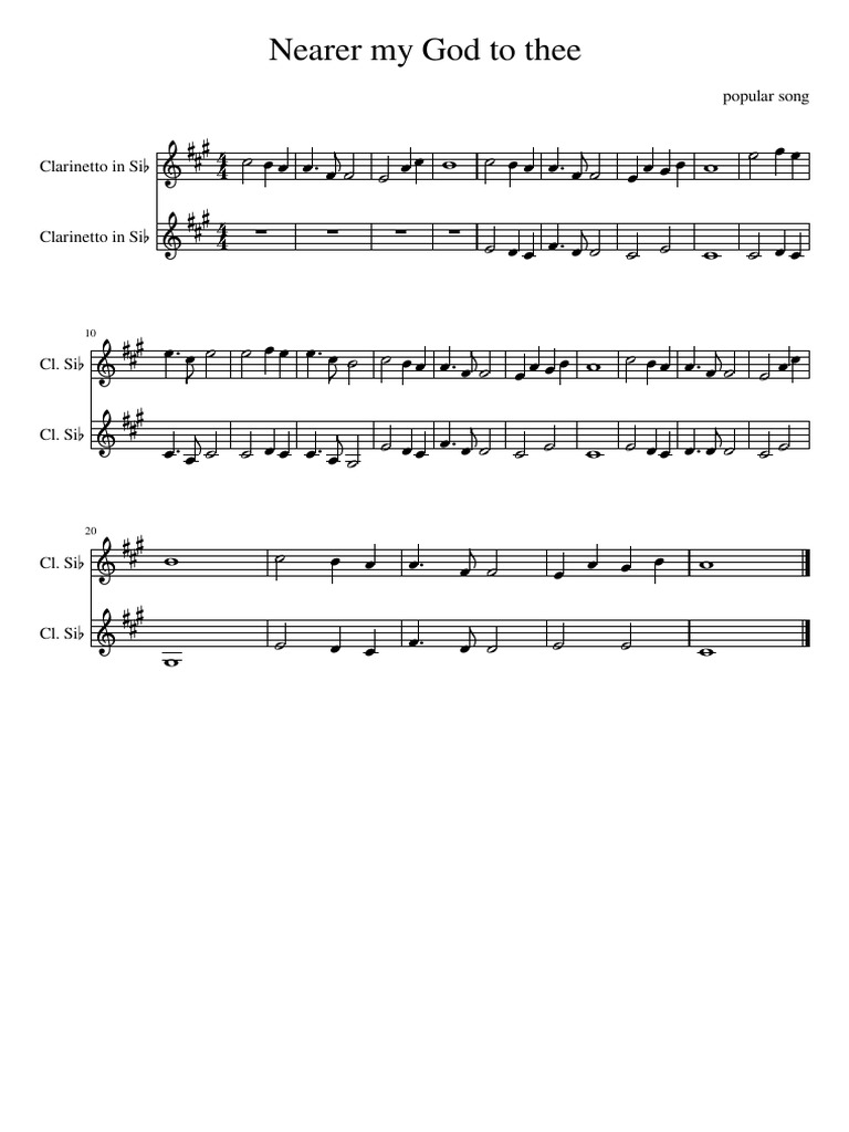 Nearer My God To Thee | PDF