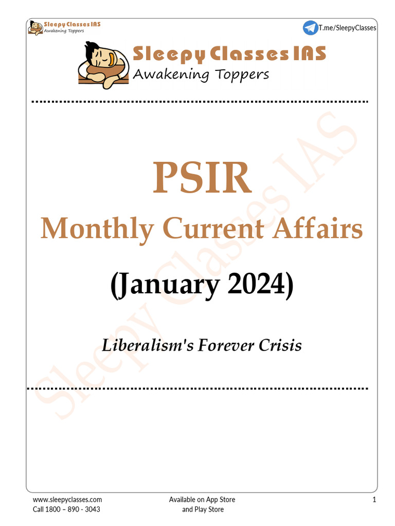 January 2024 Liberalism S Forever Crisis Lyst4346 | PDF | Liberalism ...