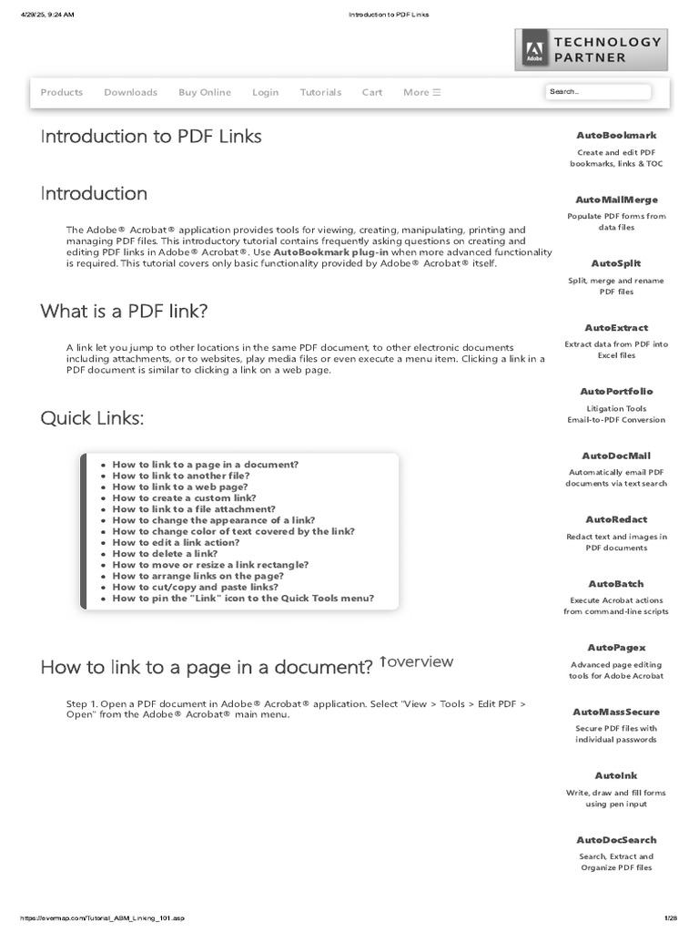 Introduction To PDF Links | PDF