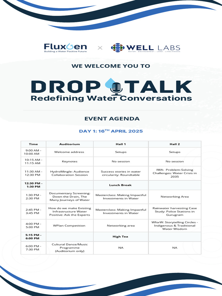 Droptalk Agenda Banner | PDF | Environment | Natural Environment