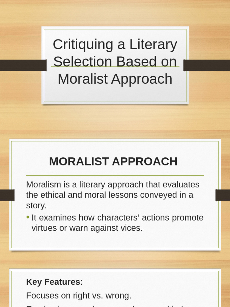 ENG 10 - Moralist Approach | PDF | Courage | Morality