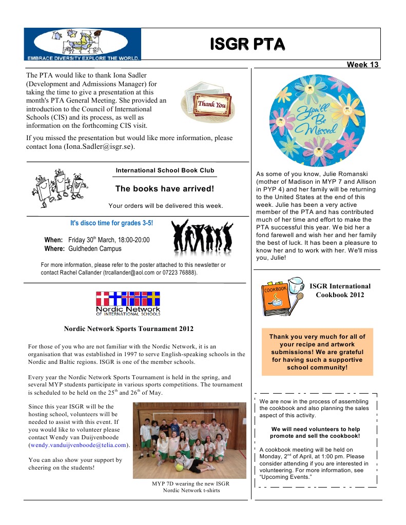 Pta Update Wk13 | PDF | Leisure