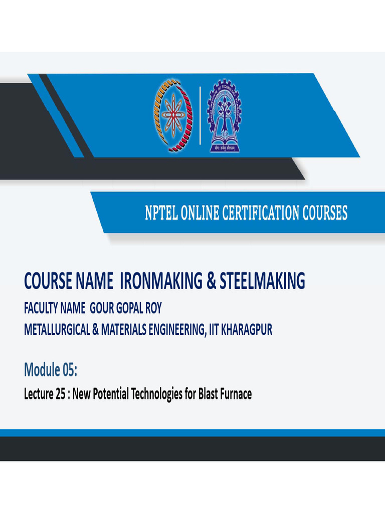 #24 Recent in BF Developments | PDF | Steelmaking | Blast Furnace