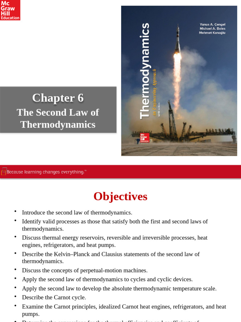 Chapter6 SecondLaw | PDF | Second Law Of Thermodynamics | Heat