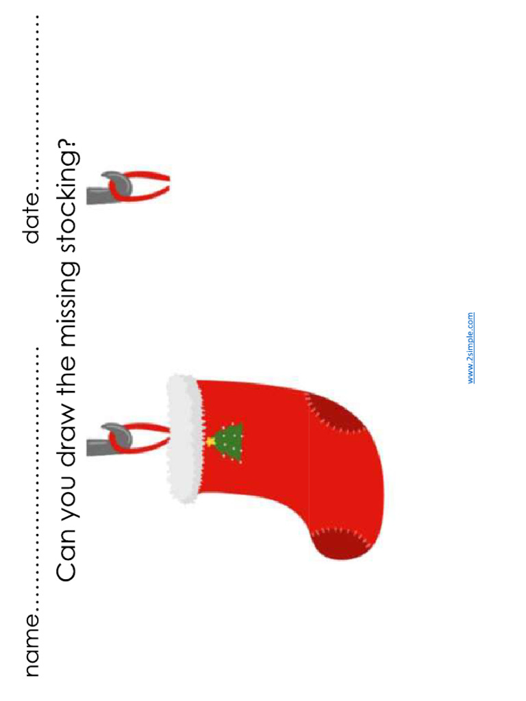 Draw The Missing Stocking | PDF