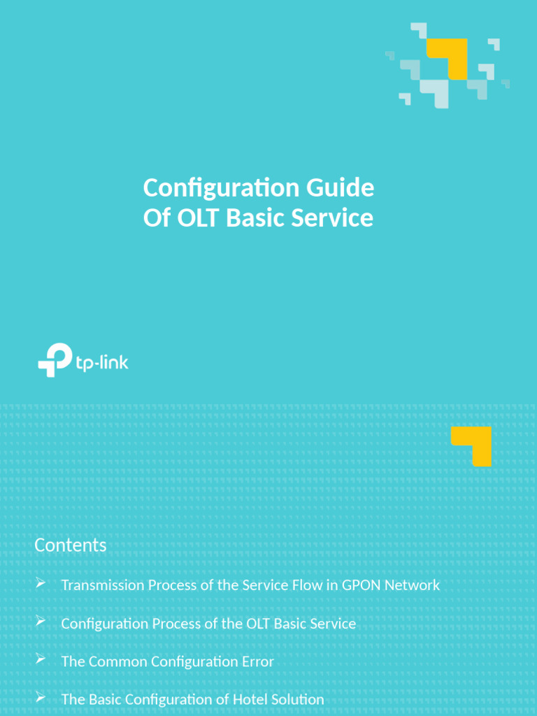 Config Guide of OLT Basic Service20231129 | PDF | Digital Technology | Information And ...