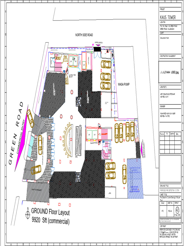 Ground Floor Fire Detection Layout | PDF | Building Engineering ...