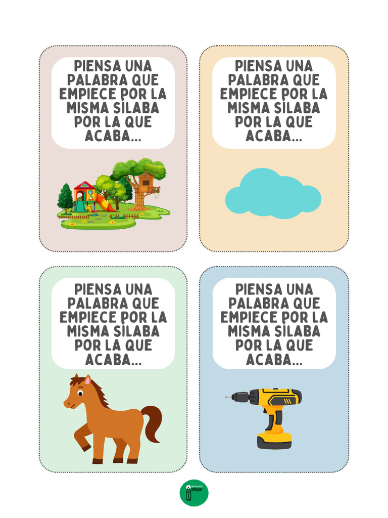 Tarjetitas Fonologicas Cadena Palabras | PDF