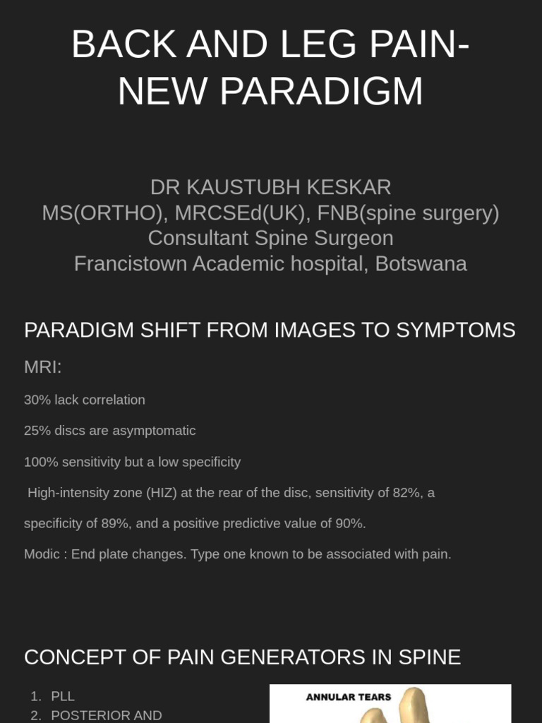 Spine Pain Assessment and Management | PDF