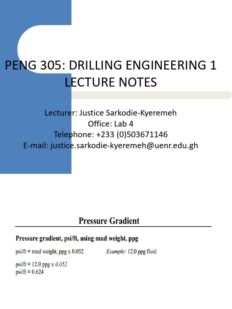 Formation Pressure Calculations 6 | PDF | Pressure | Casing (Borehole)