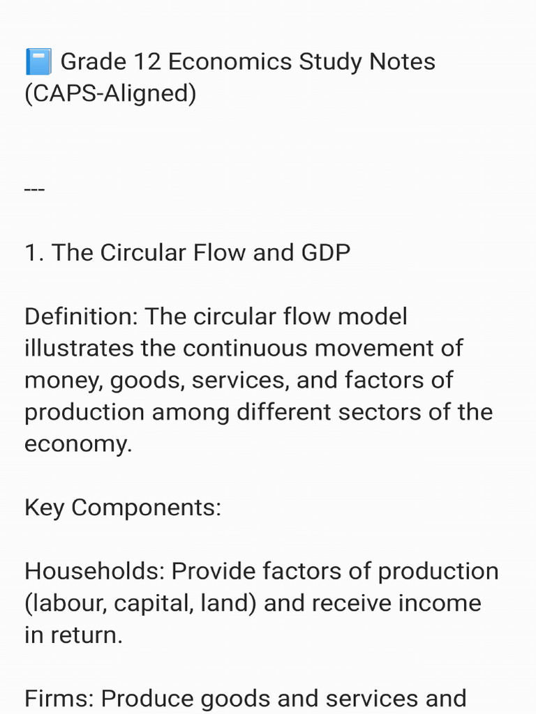 Economic Paper 1 Enhanced Notes | PDF