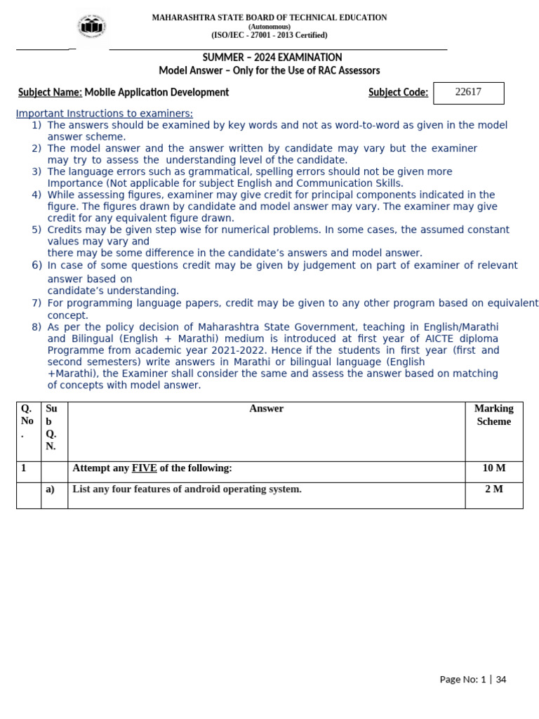 MAD ALL MODELS - Merged | PDF | Android (Operating System) | Computing