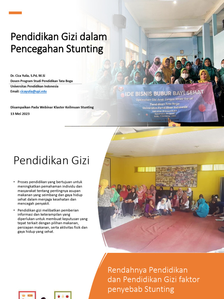 Makalah webinar1-CiCa-Pendidikan Gizi Dalam Pencegahan Stunting | PDF