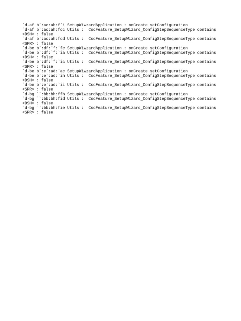 Setup Wizard Configuration Steps | PDF