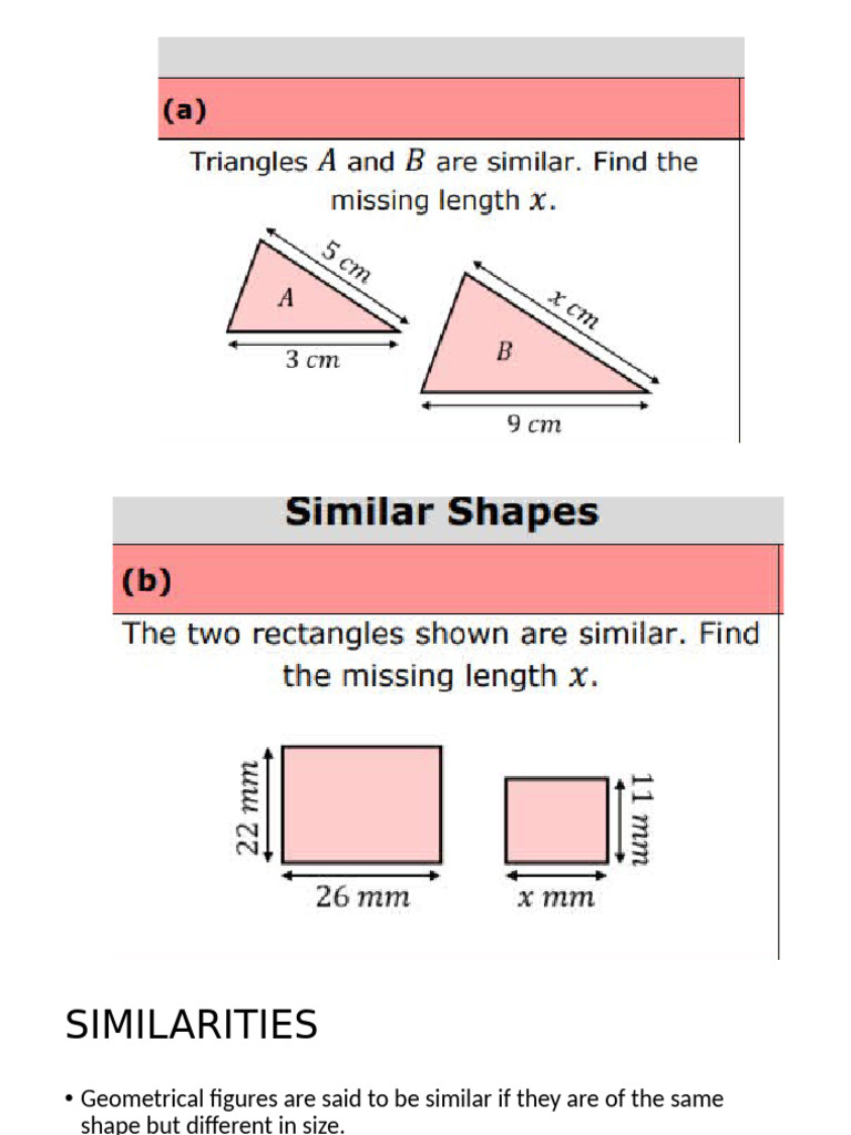 Senior 2 - Similar Shapes 2 | PDF