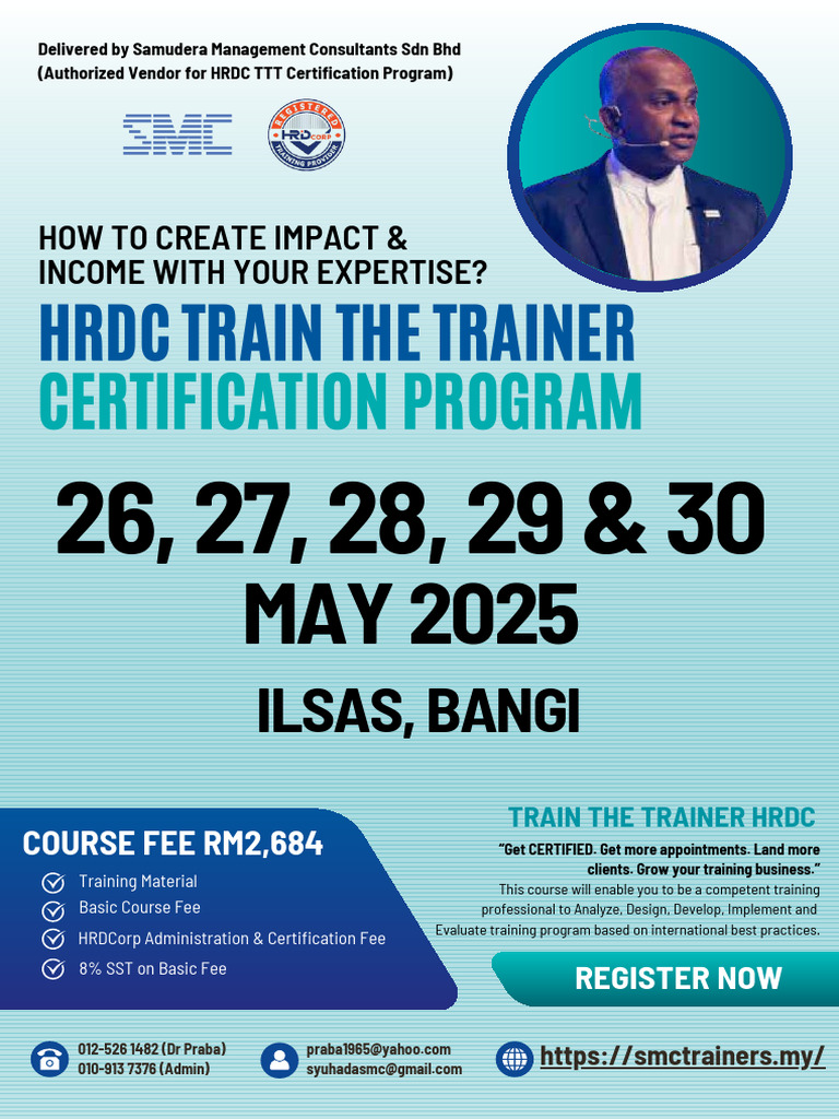 HRDC Train the Trainer Certification 2025 | PDF