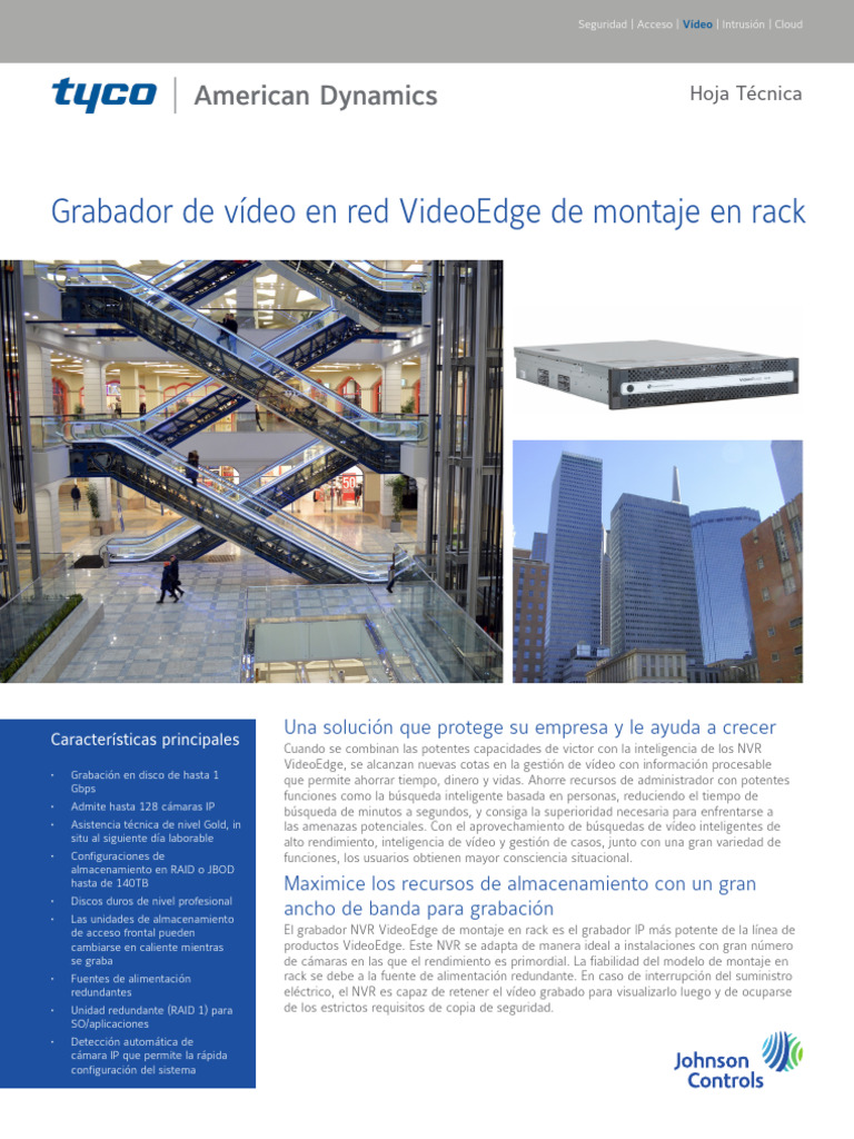 VideoEdge-Rack-Mount-NVR Ds r10 Hs ES | PDF | Inteligencia artificial ...