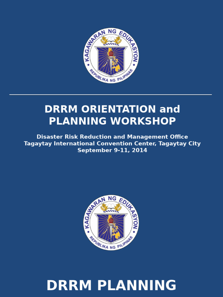 DRRM Workshop Day 3 Cluster 3 | PDF | Risk Assessment | Disaster Risk Reduction