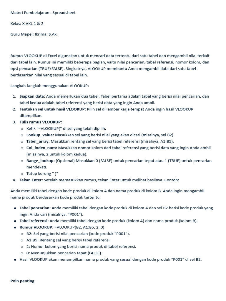 MATERI SPREADSHEET APRIL 2025.docx - 20250415 - 221341 - 0000 | PDF