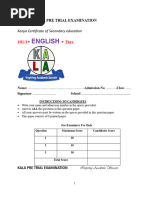 Form 4 Paper 1 English 2025 | PDF
