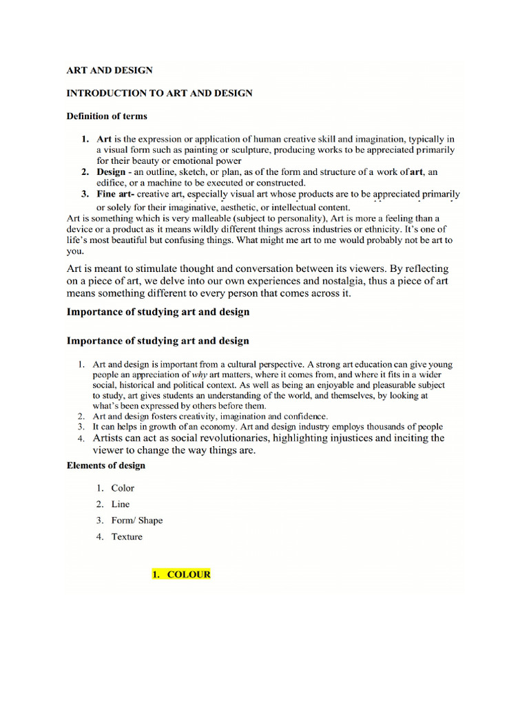 Art Theory | PDF
