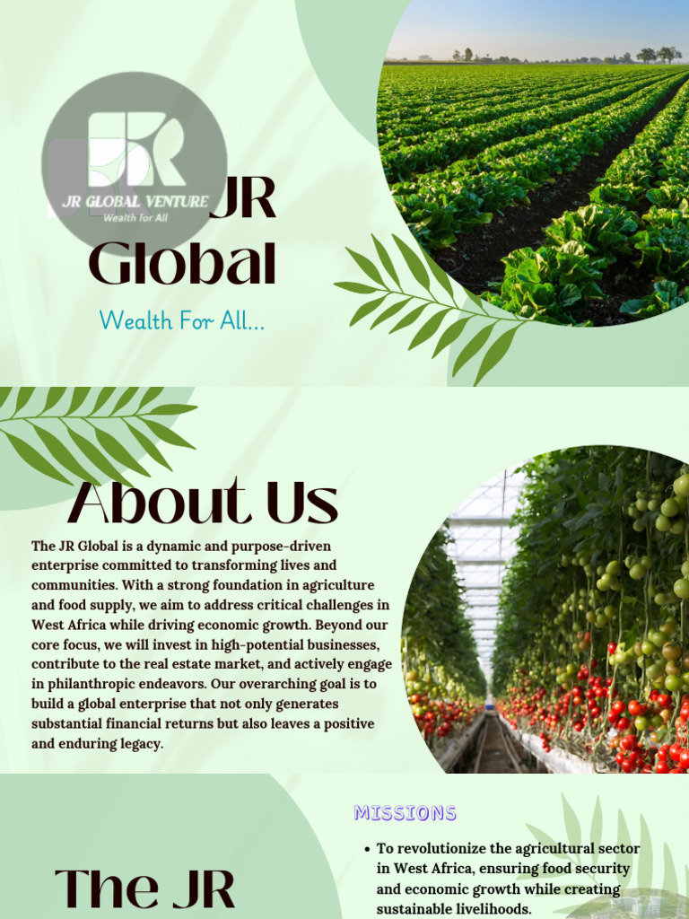 JR Global: Empowering West Africa's Growth | PDF | Sustainability ...