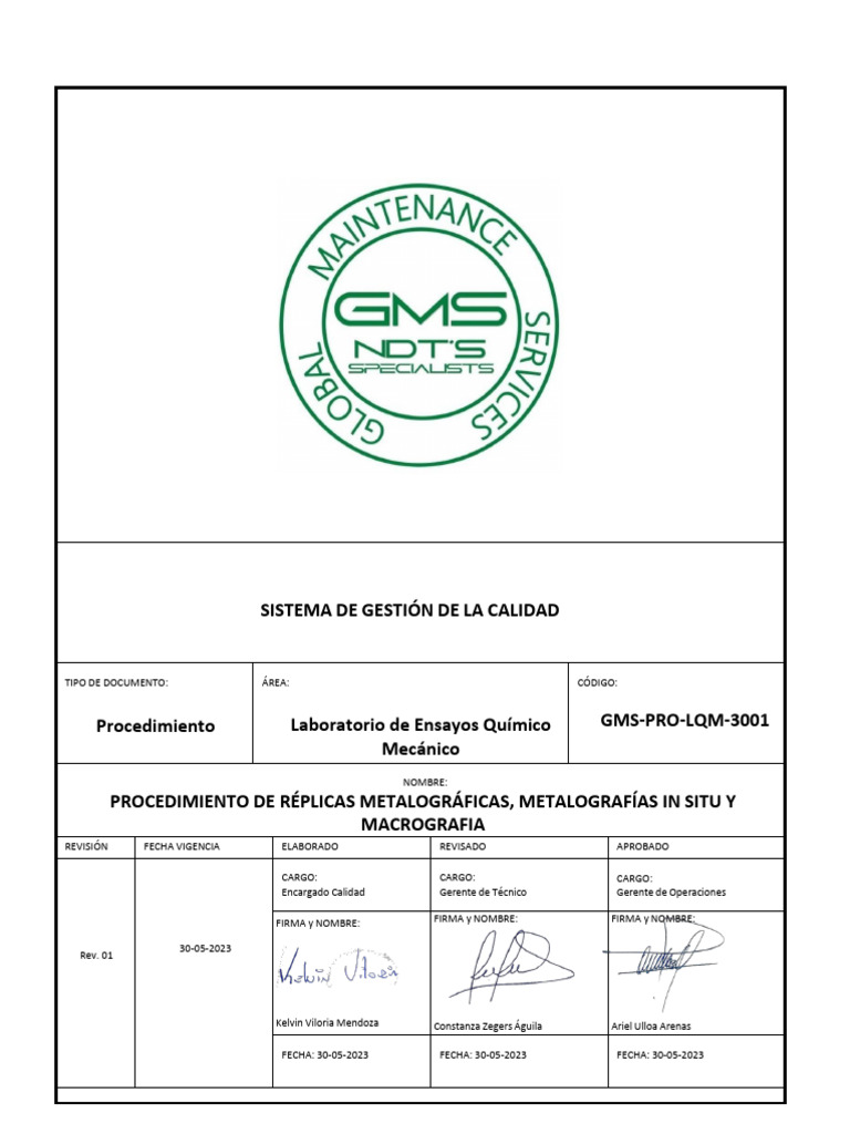 Gms-pro-lqm-3001-Rev.1- Procedimiento de Réplicas Metalográficas ...