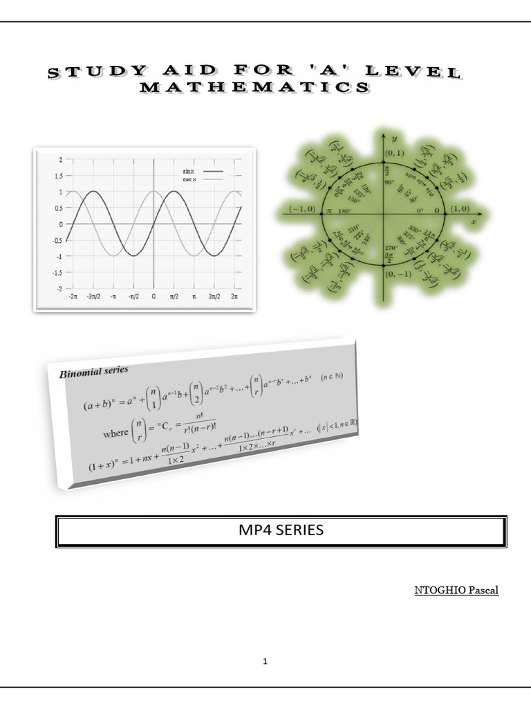 Pure Mathematics With Mechanics Final-1 - 072905MEH | PDF | Multiple ...