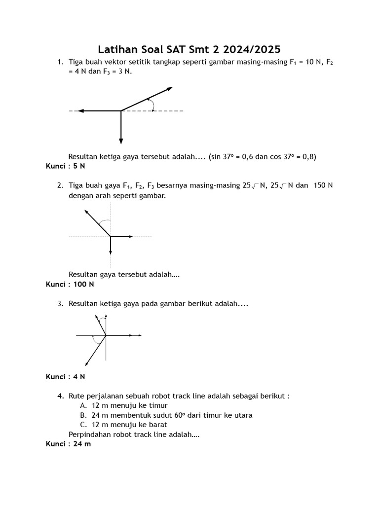 Latihan Soal SAT Smt 2 2024-2025 | PDF
