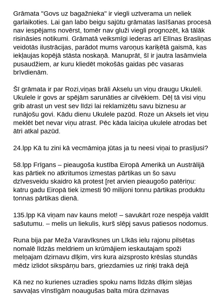 6 - Ārpusklases Lasīšana - Uzd | PDF