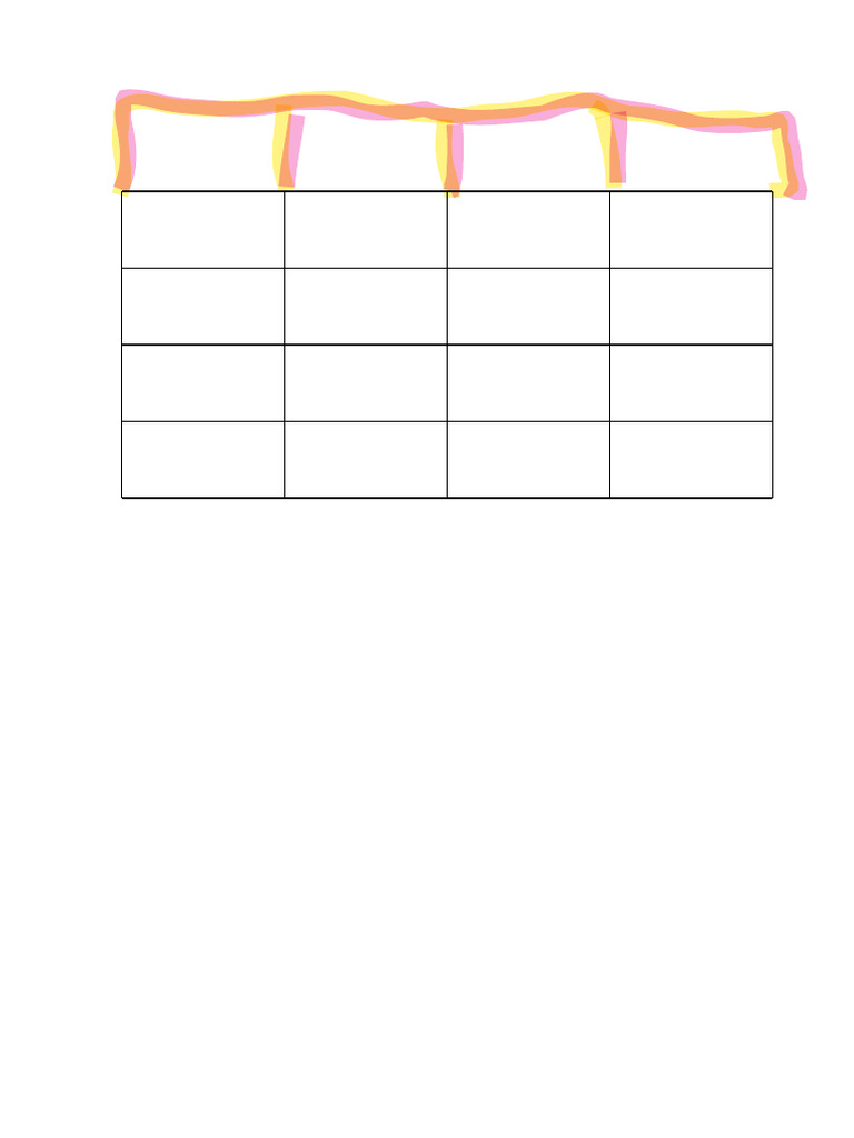 Tilted Headers Table | PDF