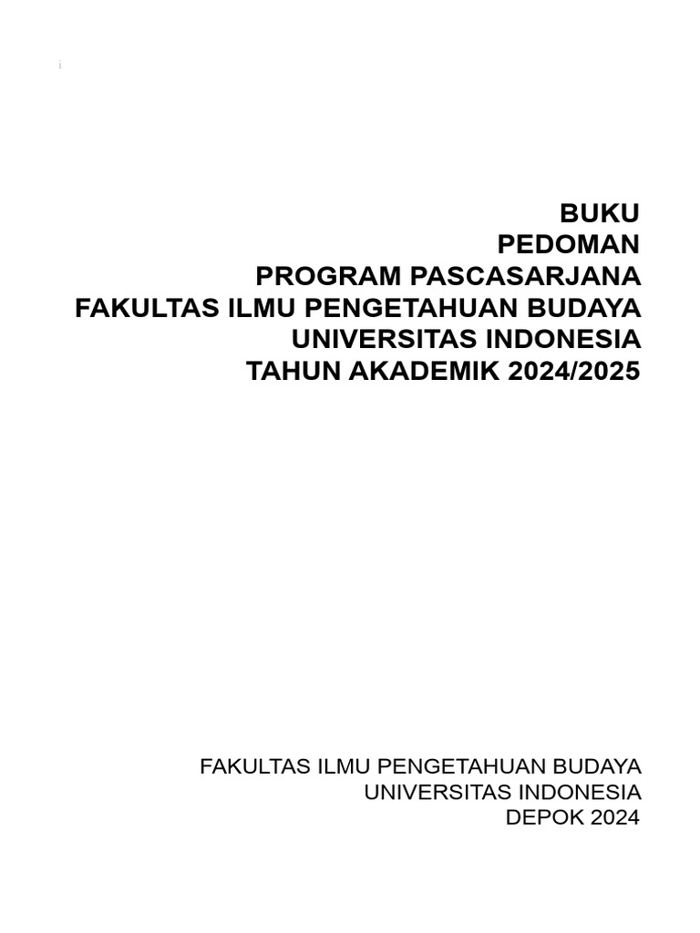 Buku Pedoman Pascasarjana 2024 Rev1 | PDF